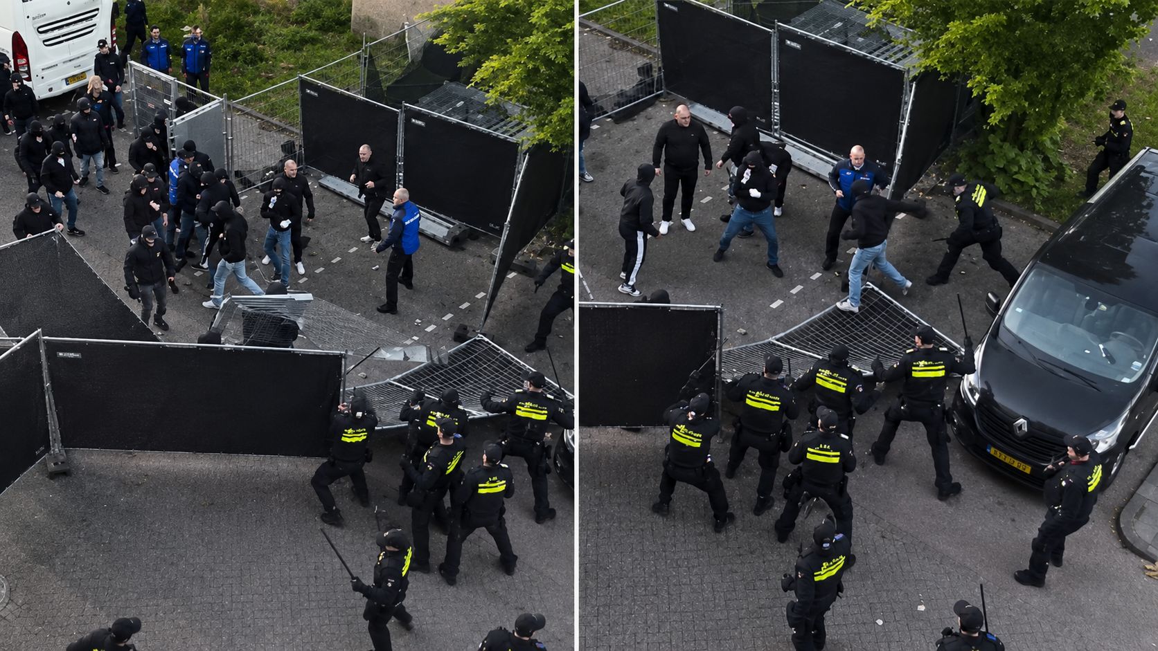 Complete chaos in Volendam: hevige rellen na Ajax - FC Groningen ...